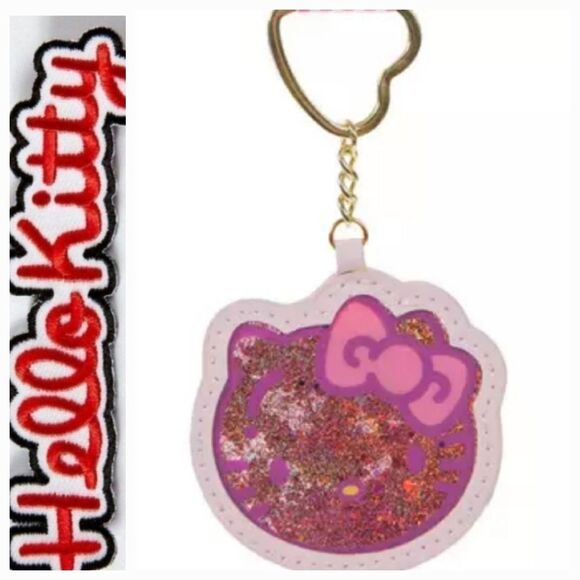 Hello Kitty | Other | Hello Kitty Pink Glitter Keychain | Poshmark